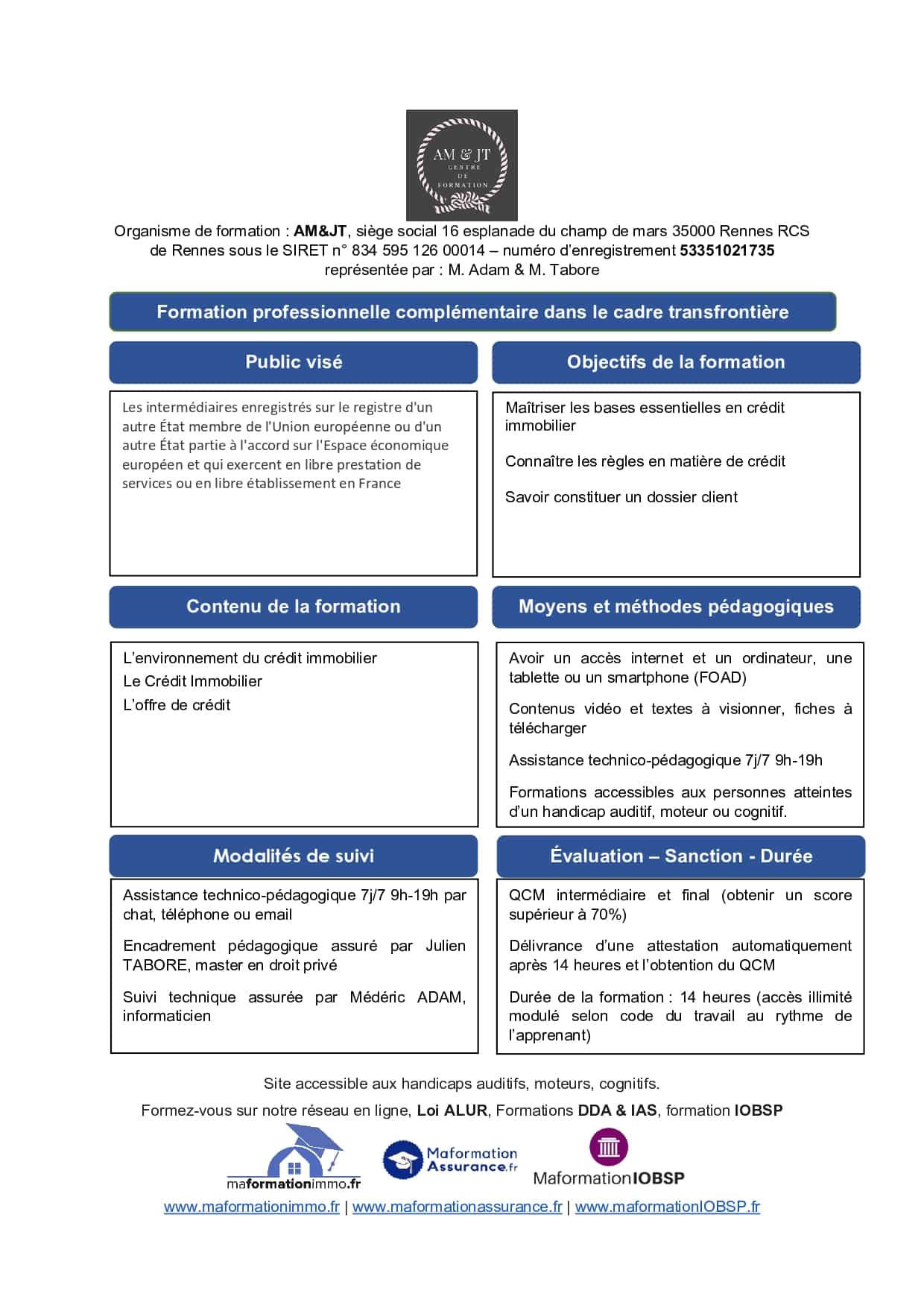 Formation professionnelle complémentaire dans le cadre transfrontière 14h - Oorikas