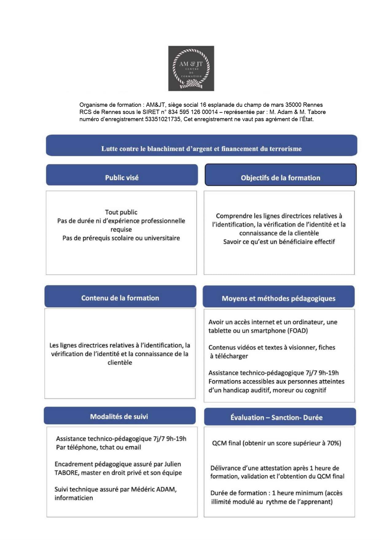 Lutte contre le blanchiment d’argent et financement du terrorisme - Oorikas